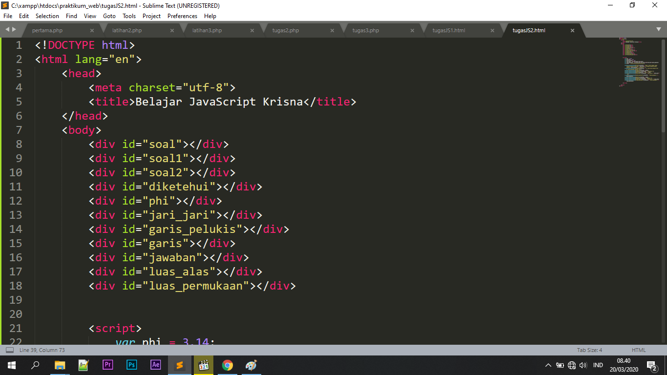 Modul halaman 30 PHP & JavaScript