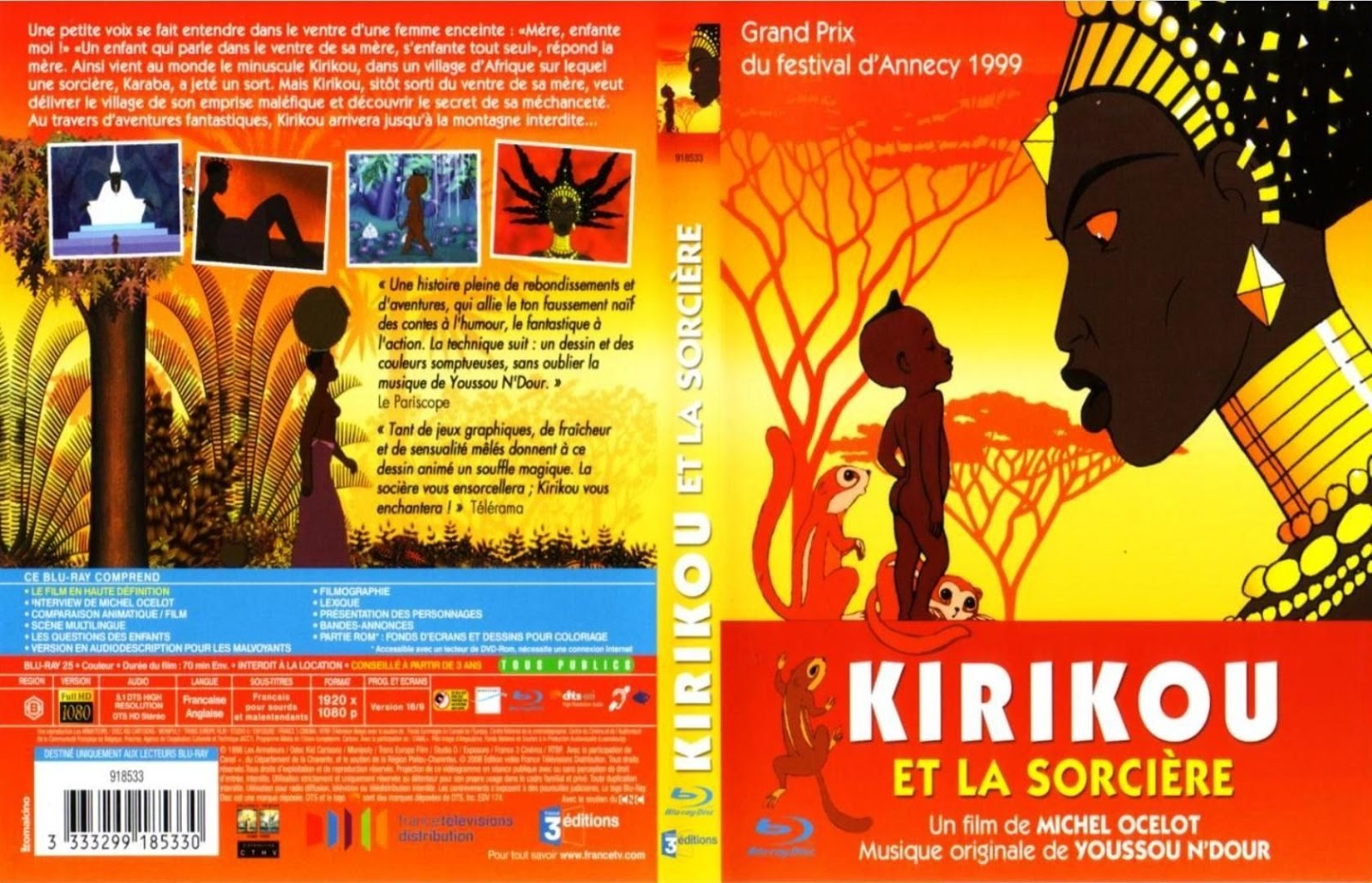 Guilty Pleasures: Kirikou et la sorcière - Michel Ocelot, Raymond ...
