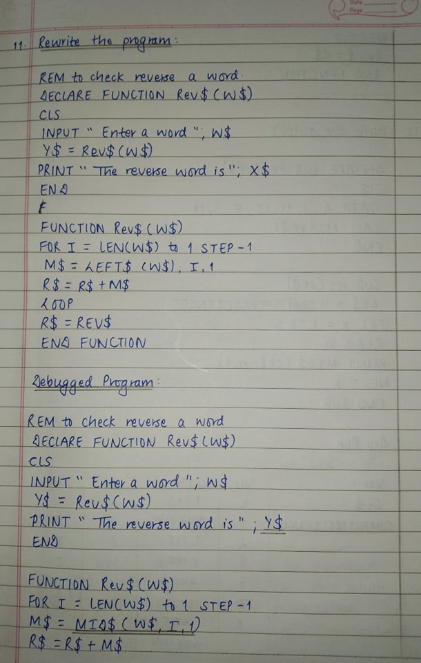 Qbasic Programming Solutions And Slc See Computer Science Questions Solved See Computer