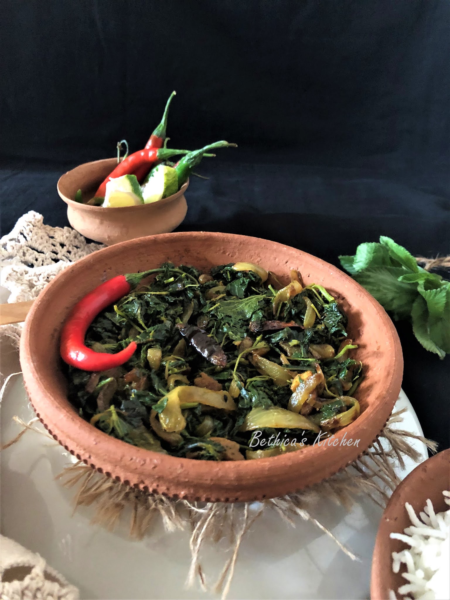Bethica's Kitchen Flavours: Paat Shaak / Shaag Bhaja (Jute Leaves Stir ...