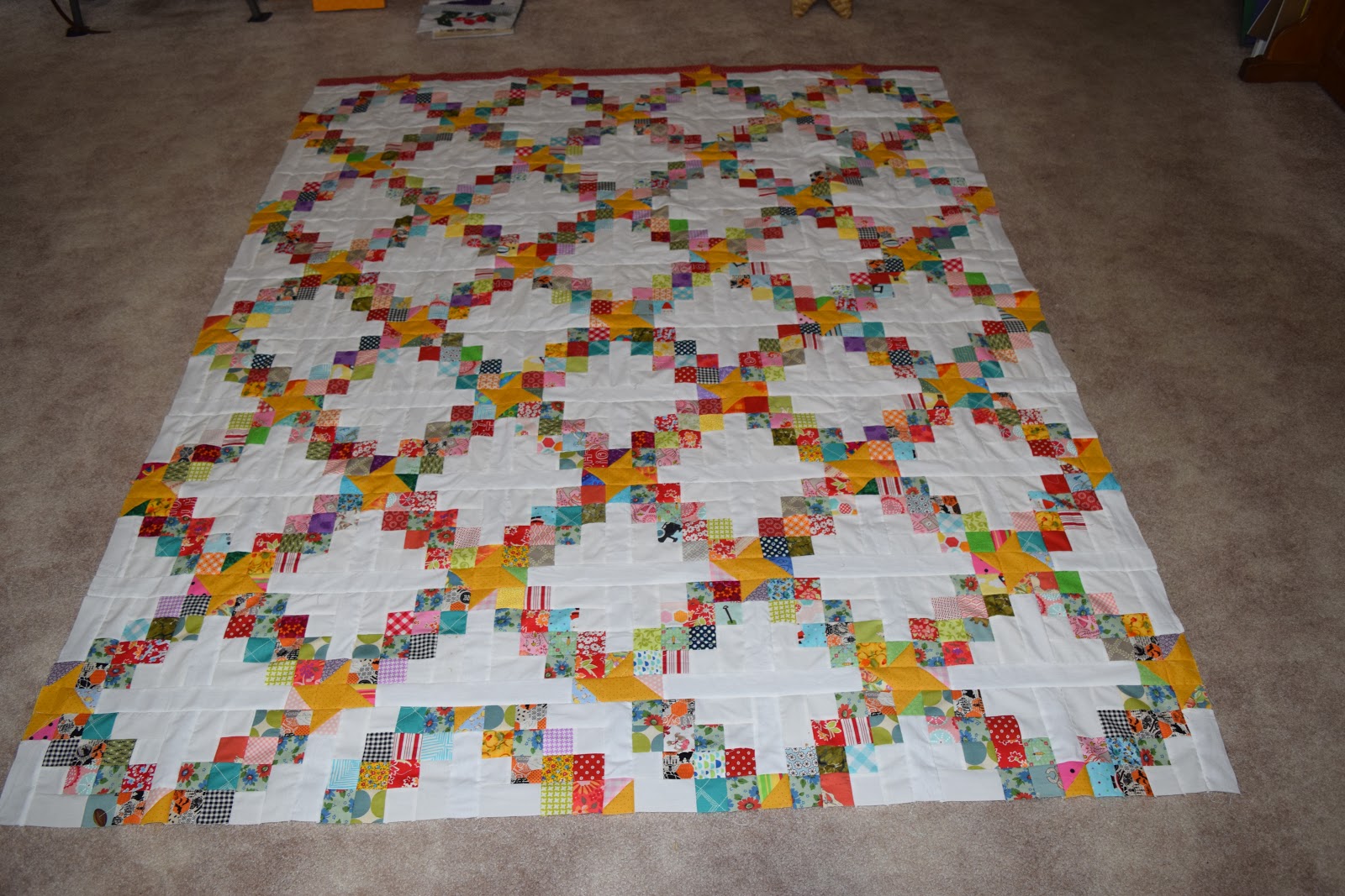 JulieKQuilts: Making tracks with super fun scraps!!