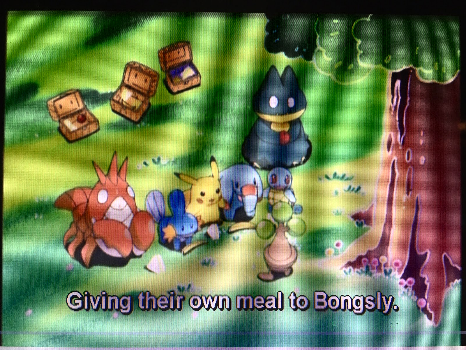 Bonsly in Pikachu's Ghost Carnival