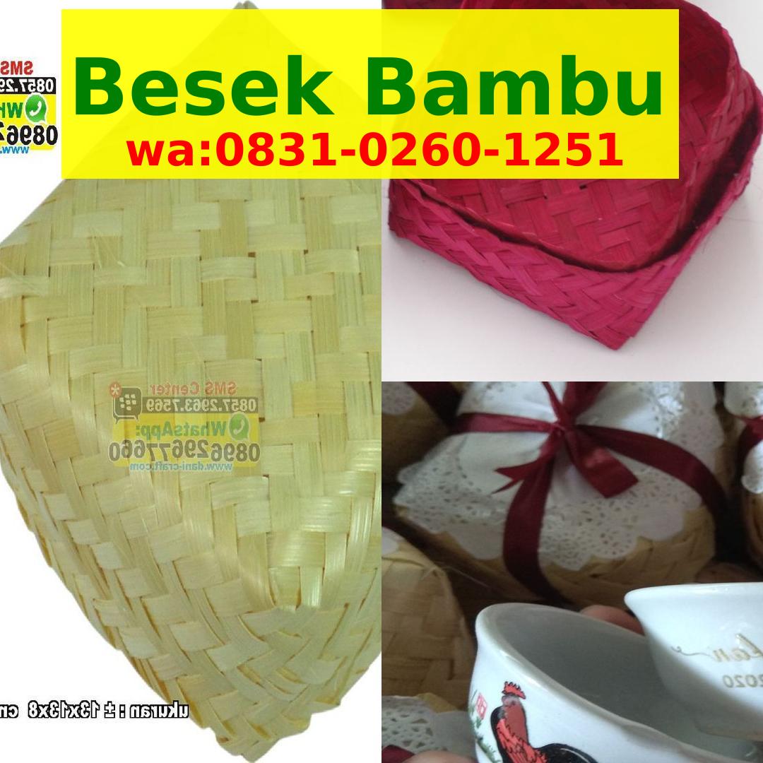 Kotak Tisu Anyaman Bambu ~ O831-O26O-1251 [wa] Grosir Besek Bambu Murah