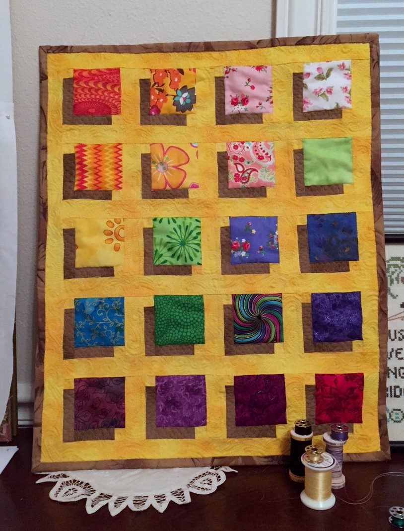 Color, Creating and Quilting!: Shadow Block Mini Reveal (My First Mini ...