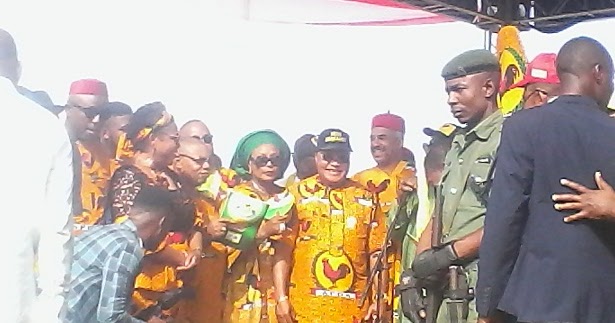 APGA flag - off Governorship campaign at Dan Anyiam stadium in Imo state