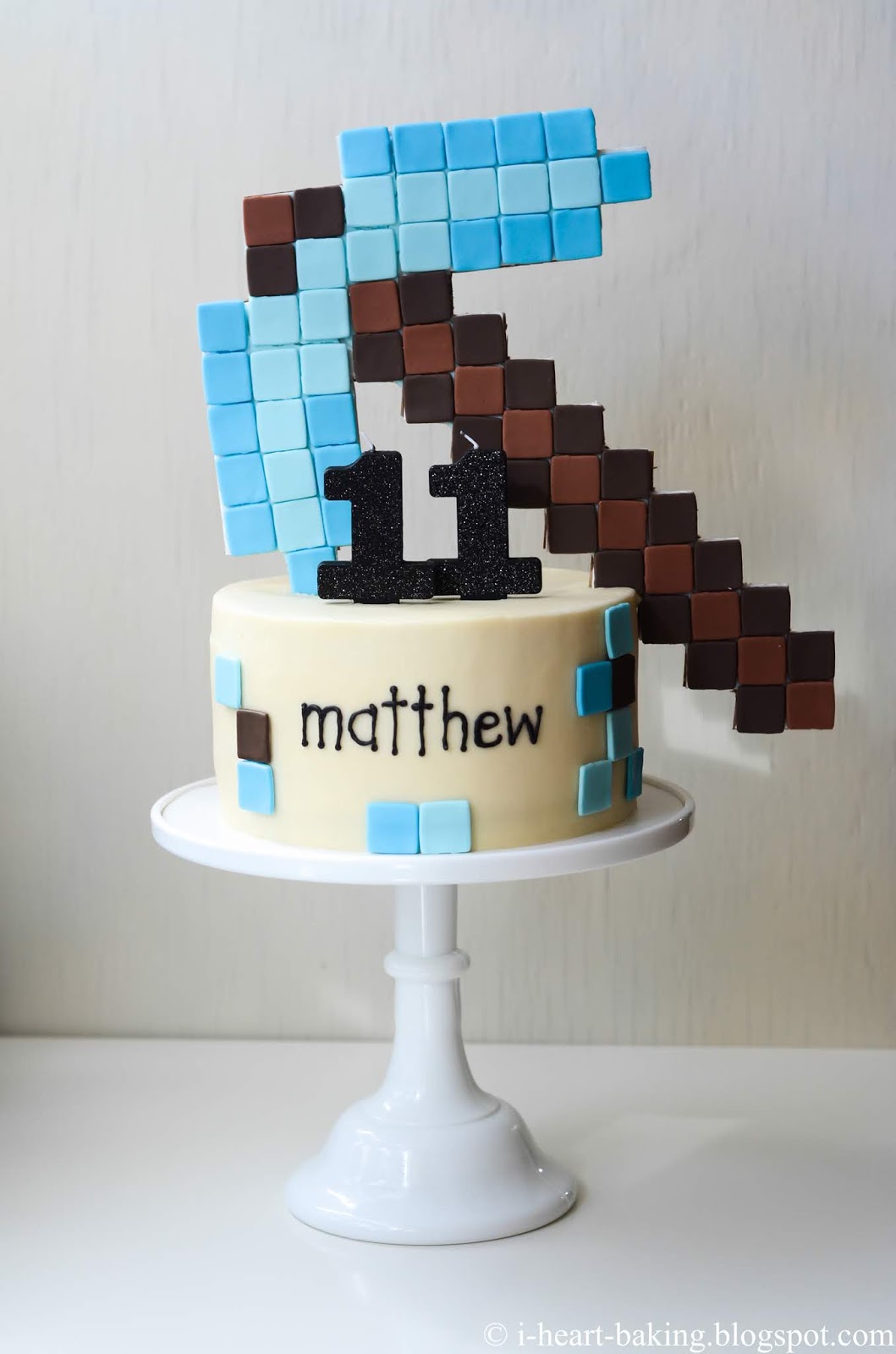 Minecraft Diamond Block Cake