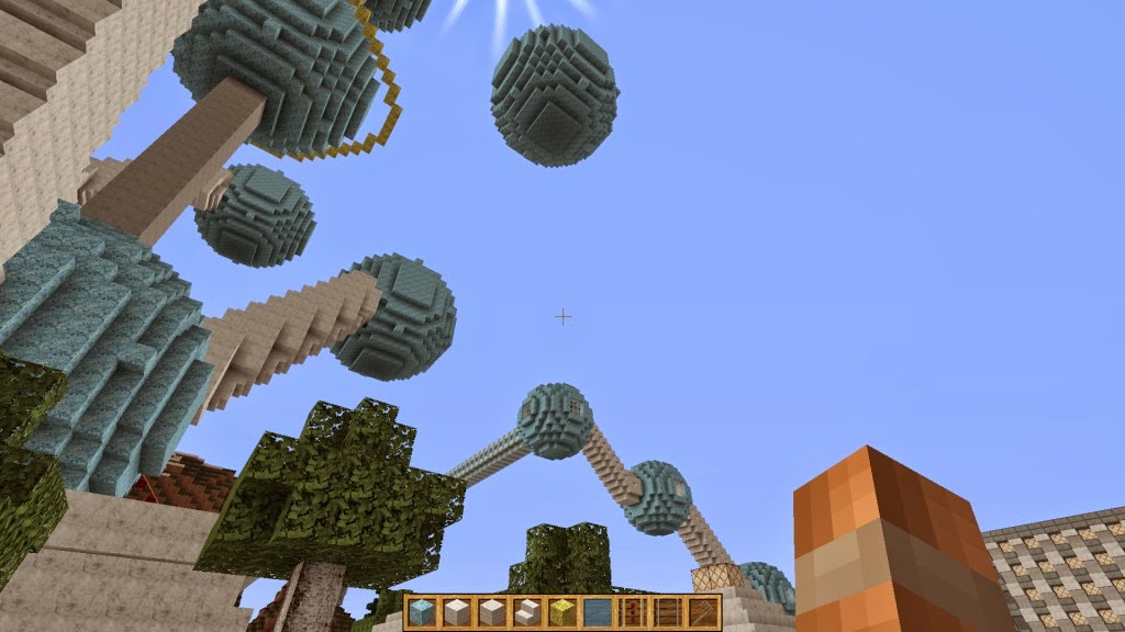 Minecraft Créatif: big spherical build ! lol