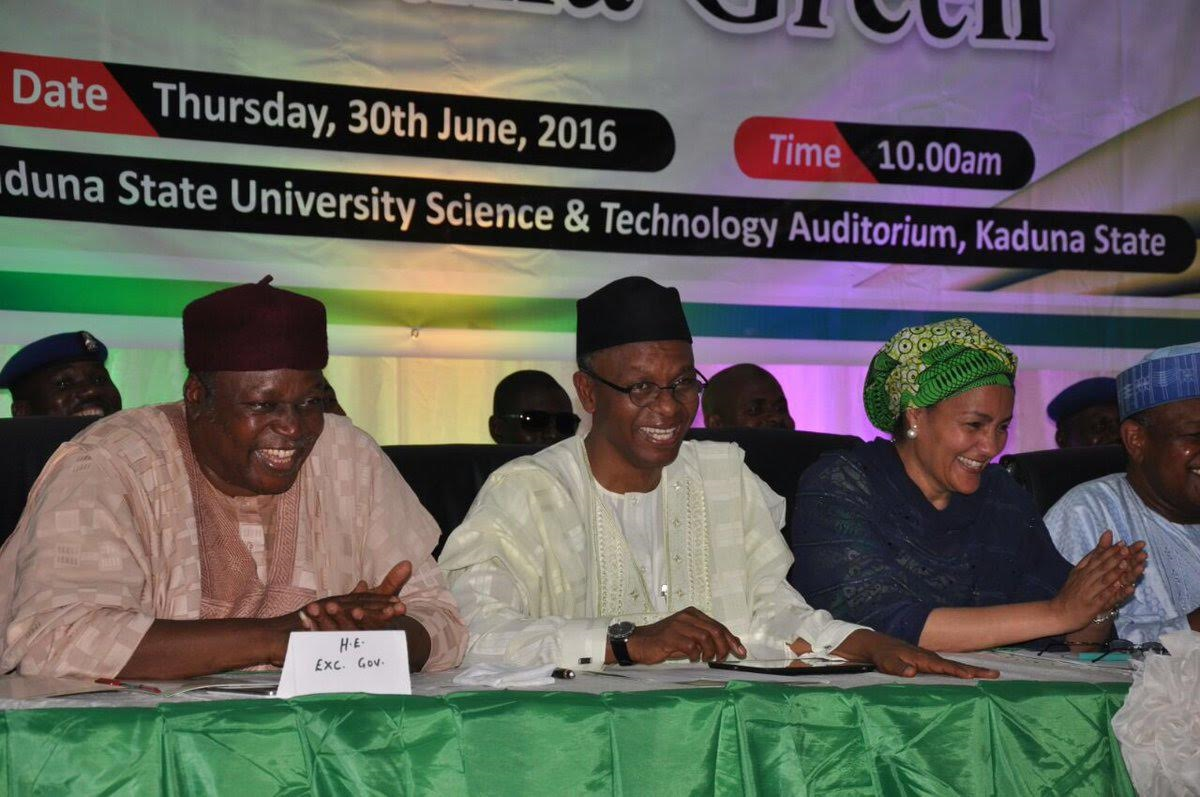 Kaduna State governor Nasir Ahmad El-Rufai flags off Keep Kaduna Green ...