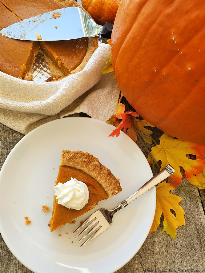 Homemade Fresh Pumpkin Pie What s Cookin Italian Style Cuisine homemade-fresh-pumpkin-pie-what-s-cookin-italian-style-cuisine