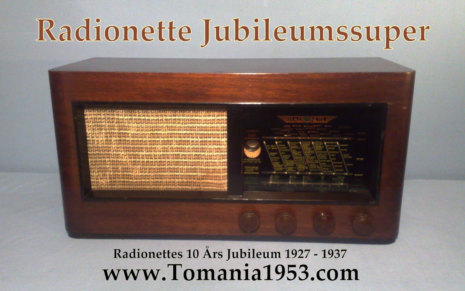 TOM's TECH TOYS: RADIONETTE OLD RADIOS