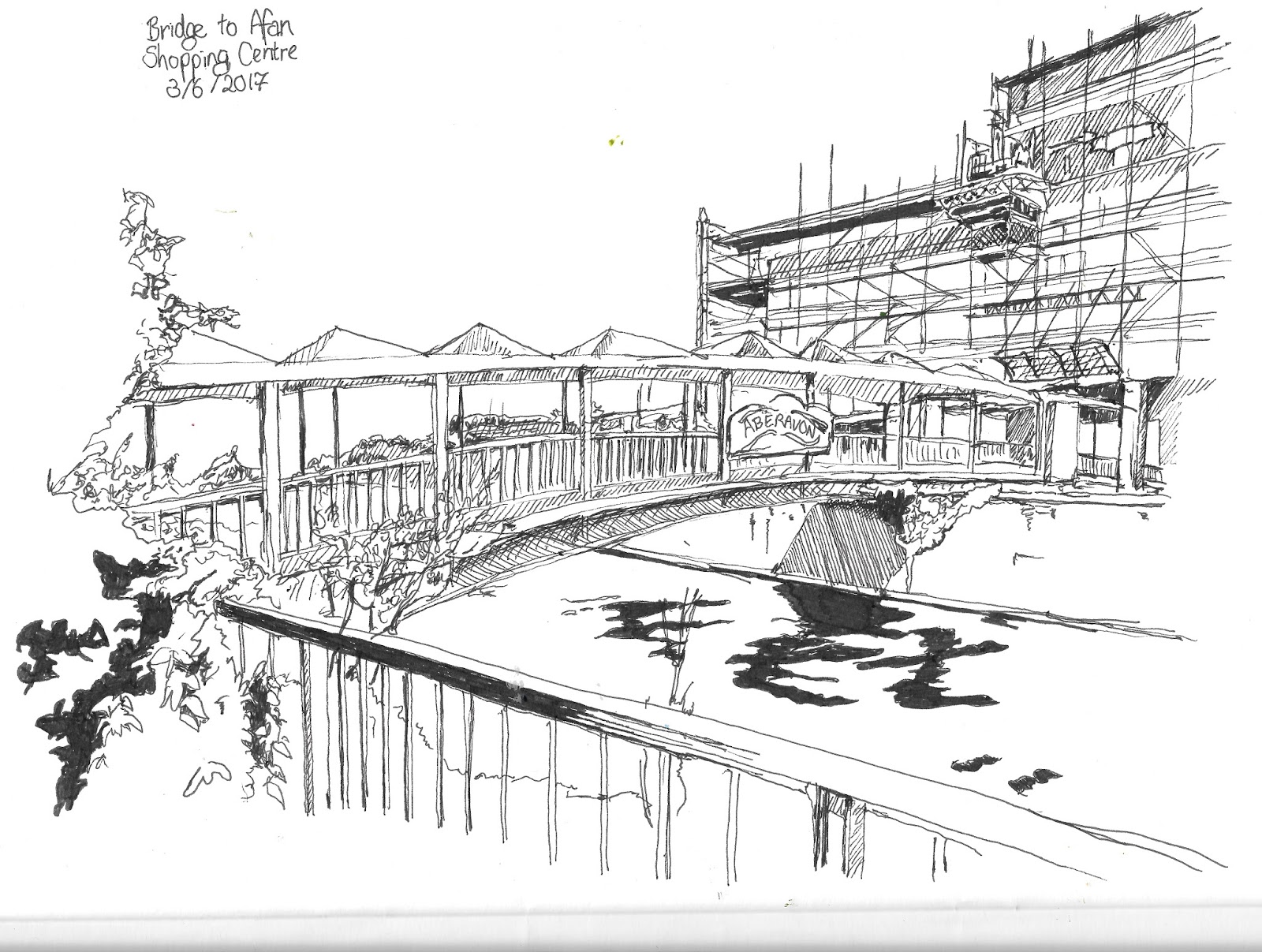 Many Faces of Port Talbot: 56) Bridge over River Afan to Aberafan ...