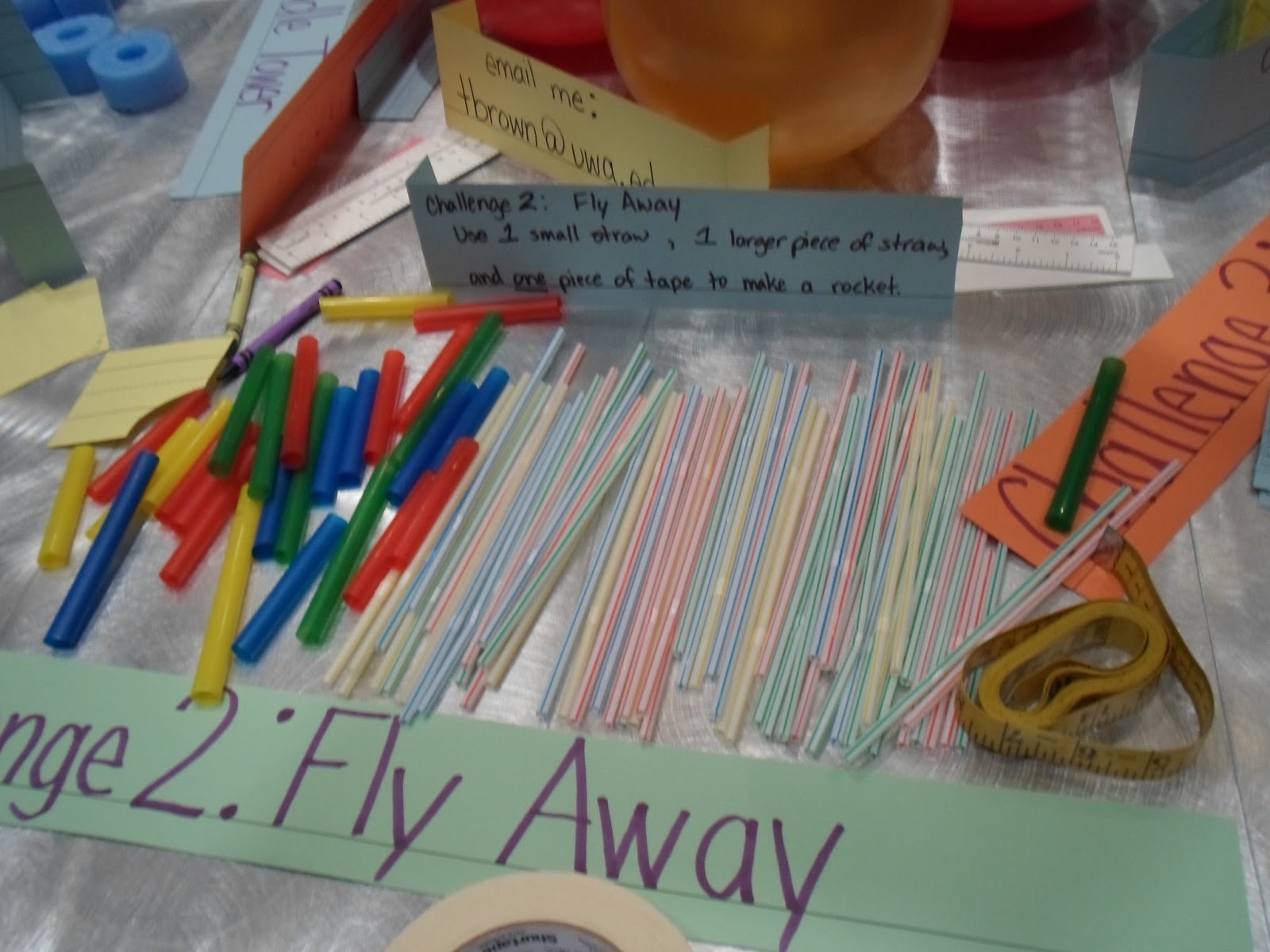 Growing a STEM Classroom: STEM Challenge...Can you make a straw rocket?