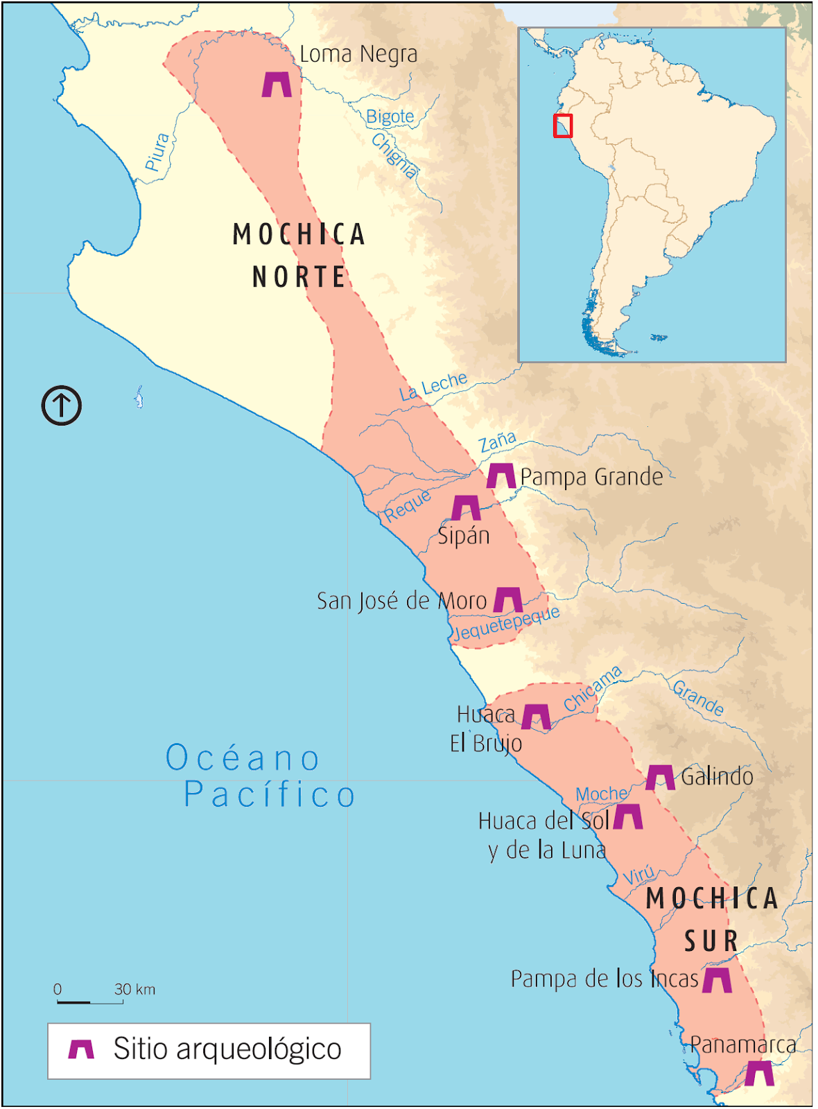 Social Site: Mapa cultura Mochica