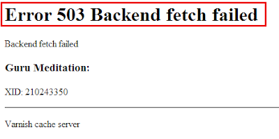 Cara Mengatasi Error 503 Backend Fetch Failed di PC dan HP - SAPIVAL ...