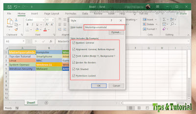 Cara Membuat dan Menggunakan Fitur Cell Style di Excel ...