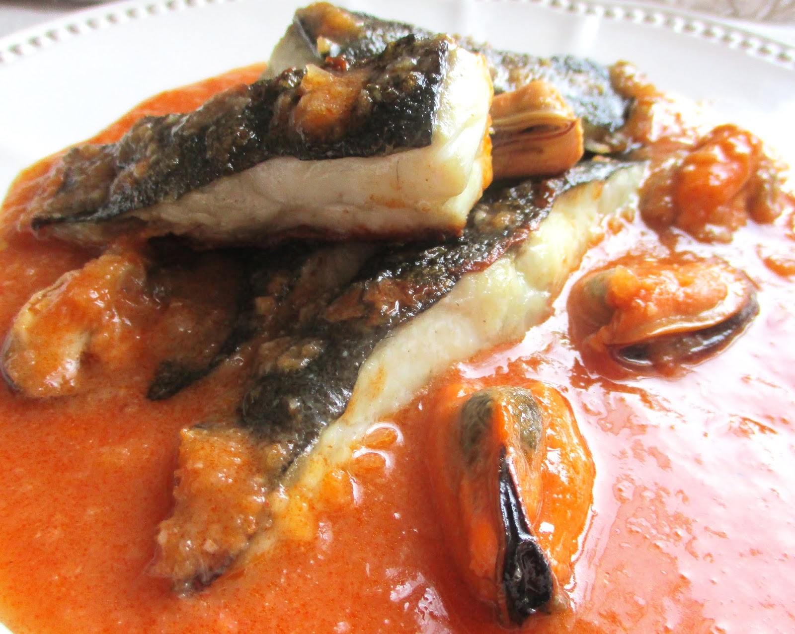 Receta de Cocina Rodaballo en salsa con mejillones (España)