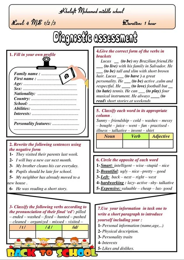Diagnostic assessment 4ms 1/2/3 2021-2022 word