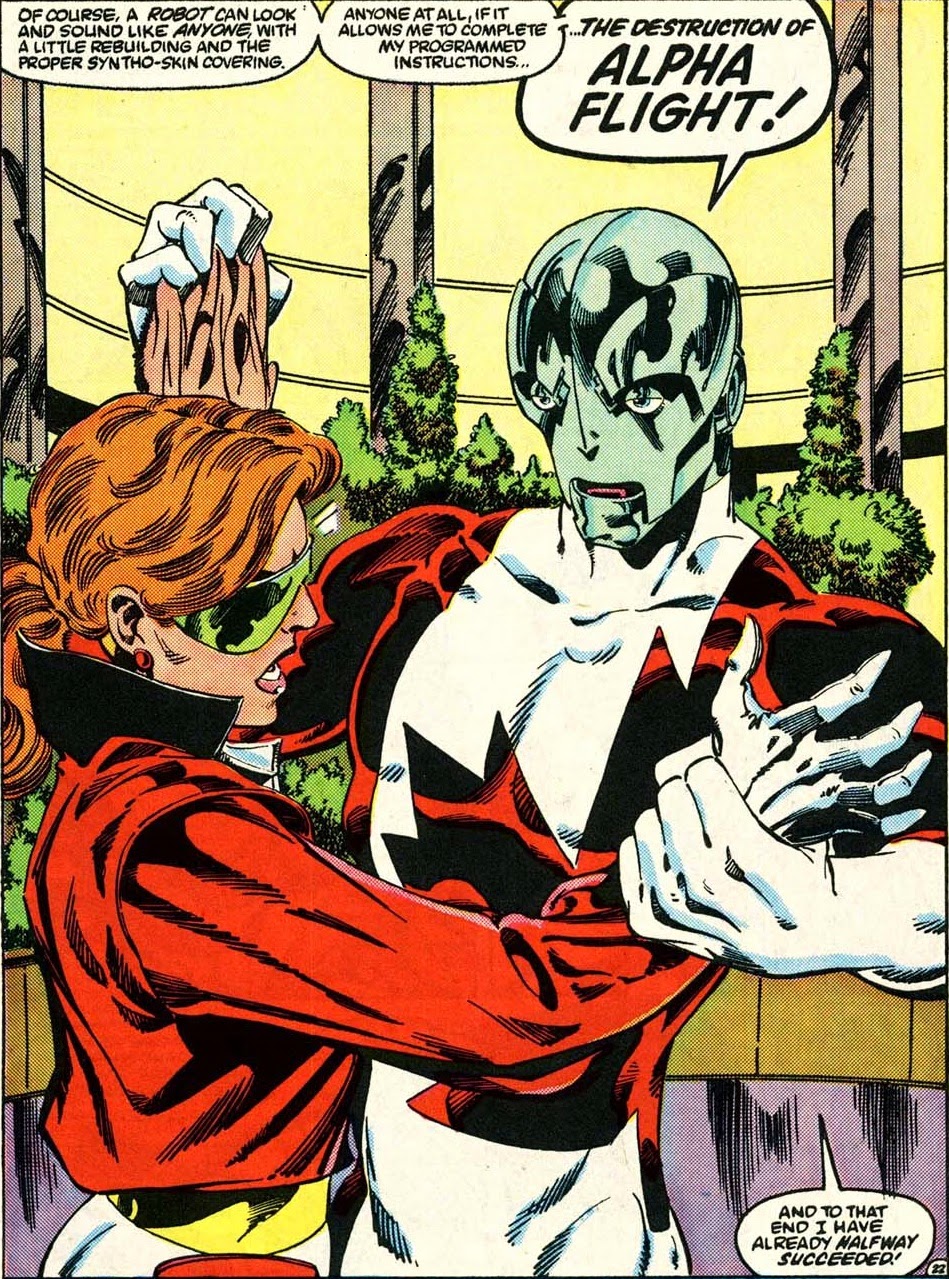 Marvel Comics of the 1980s: 1985: Alpha's Beta Flight part V: Byrne 'n ...