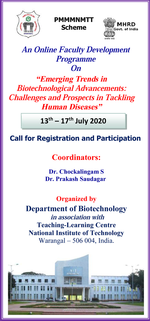 NITW Online Faculty Development Programme on Emerging Trends in ...