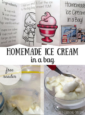 Classroom Freebies Too: Homemade Ice Cream in a Bag Recipe and Reader