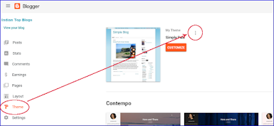 Back up, restore blog content and theme