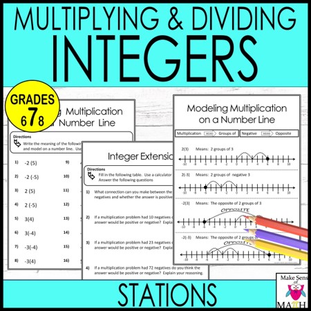 Teaching Multiplying and Dividing Integers - Make Sense of Math