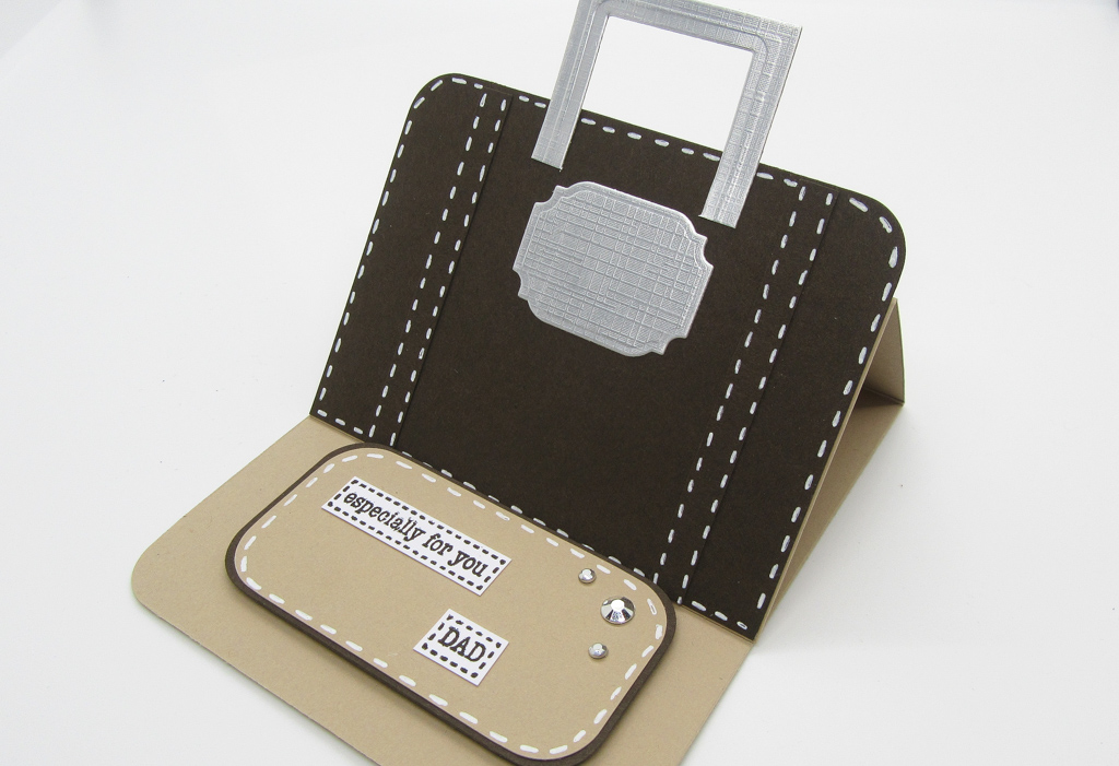 Positively papercraft: #6 Fathers Day Week-Cute Briefcase Easel Card