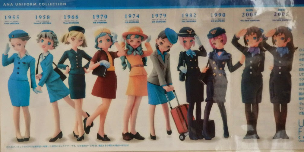 The Singapore otaku : Trading Figures (1) : Ana Uniform Series 1