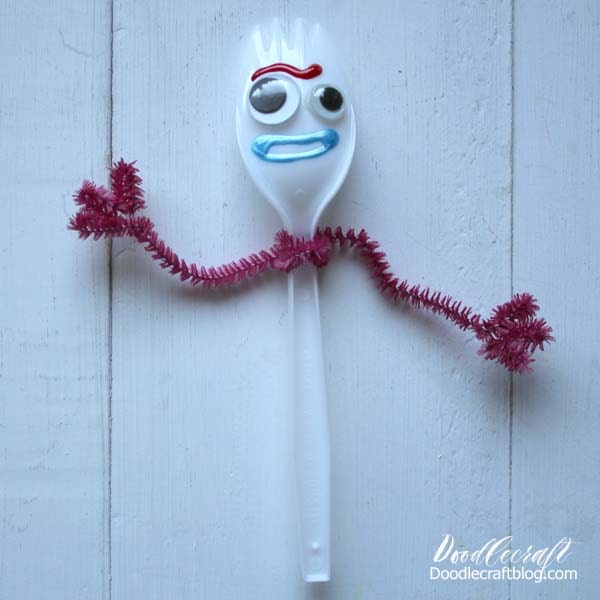 Forky Toy Story 4 Spork Hair Clip Craft DIY