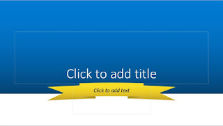 Blue PowerPoint Template | Simple and minimalist ppt free download