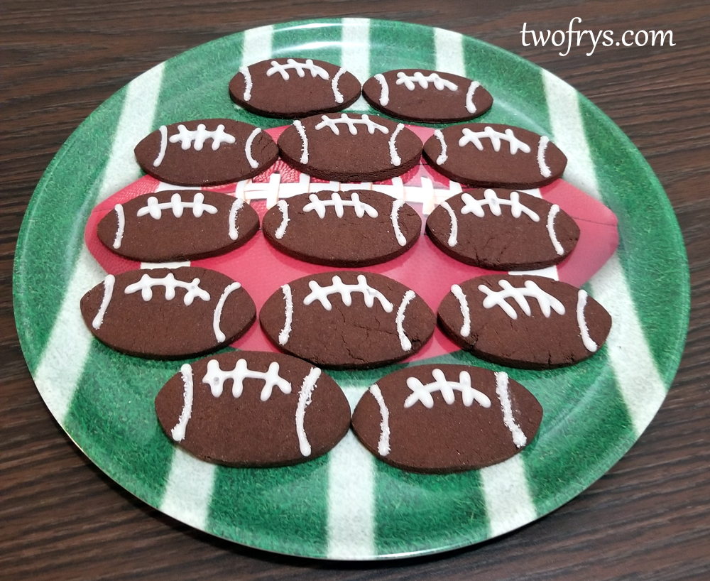 Two Frys: Gluten Free Chocolate Football Cookies