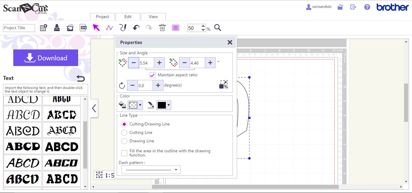 Create a Split monogram with Brother scan and cut canvas | Design Bundles