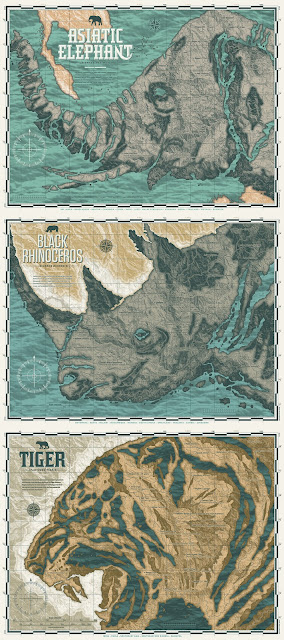 INSIDE THE ROCK POSTER FRAME BLOG: Anthony Petrie Animal Atlas Posters ...