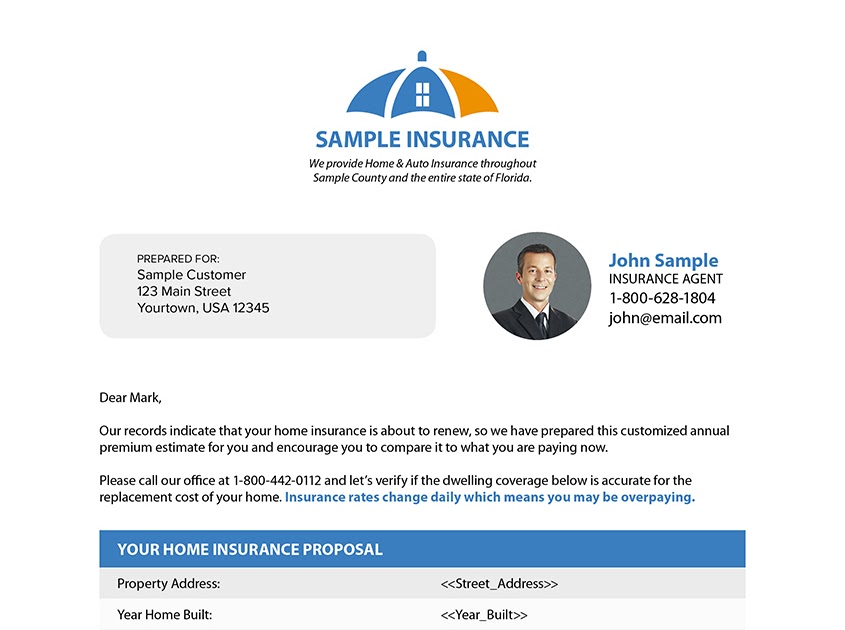 Insurance Marketing Letter Template ~ Resume Letter