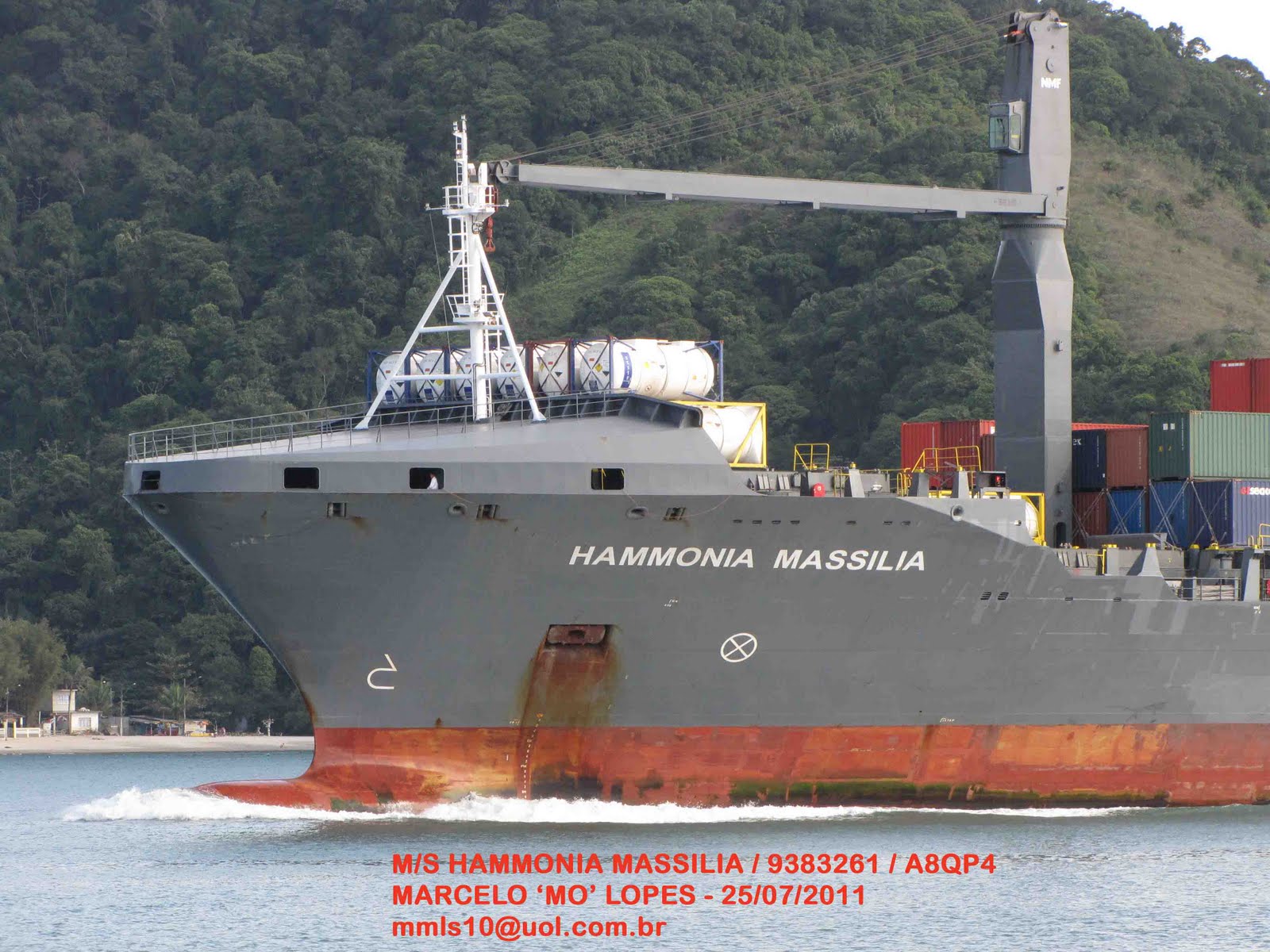 Santos Shiplovers: M/S Hammonia Massilia / A8QP4