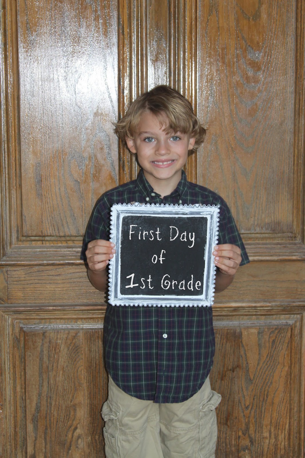 One Crazy Blessed Mama: Aug. 26th First Day of First Grade