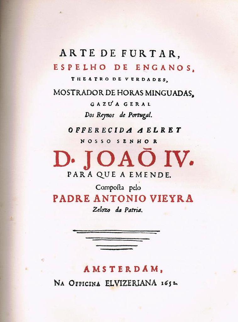 anónimo séc. xxi: Arte de Furtar