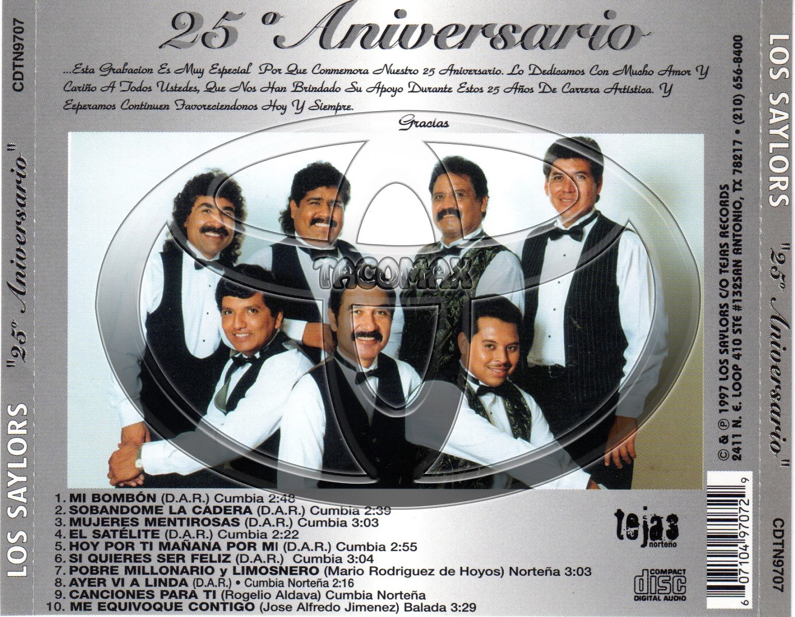 sɐɹǝdnɹƃ sǝuoıɔɔǝΙoɔ: LOS SAYLORS - 25 aniversario