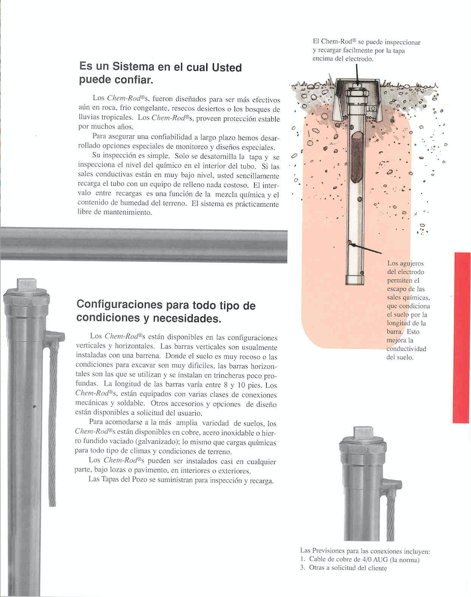 Disipadores de Rayos LEC: Chem-Rod (Electrodo de tierra de muy baja ...
