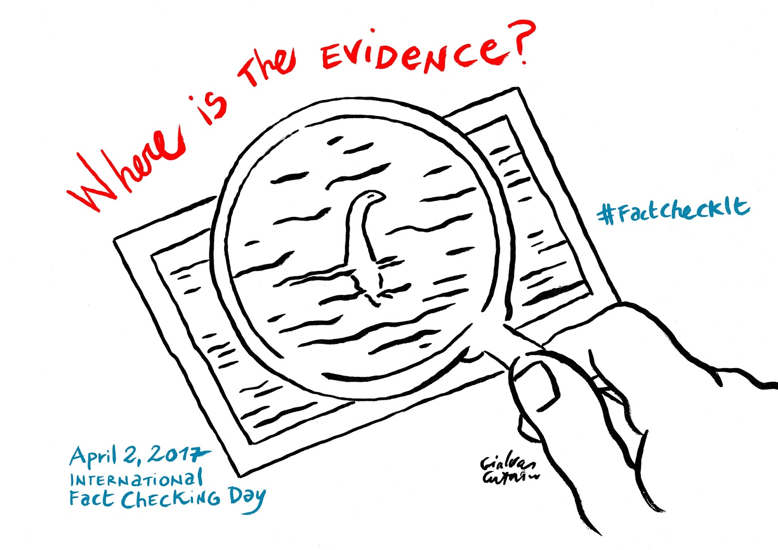 Drawings for International Fact-Checking Day 2017 - ChannelDraw