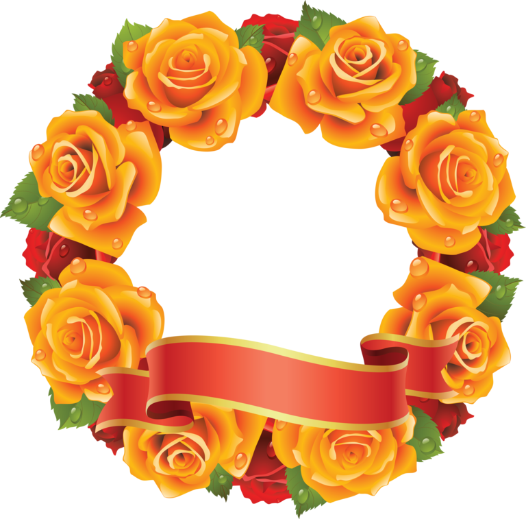 ForgetMeNot: orange roses frames
