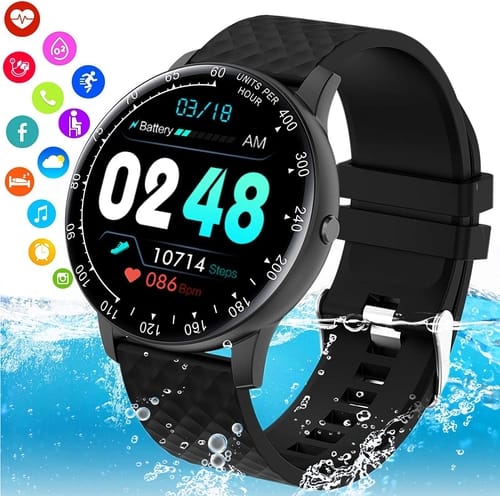 Review Burxoe IP67 Waterproof Sport Fitness Smartwatch
