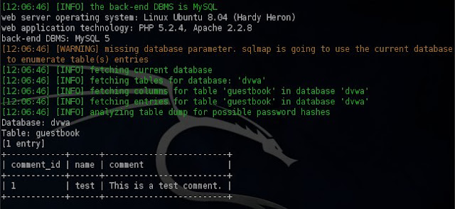 شرح ادات sqlmap kali linux