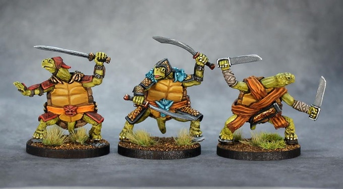 Tabletop Fix: Dragon Bait Miniatures - Kung-fu style Turtle Adventurers ...