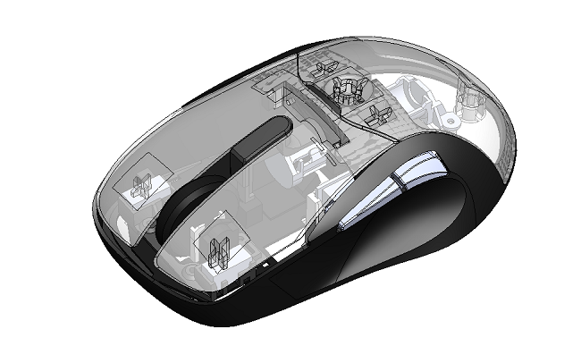 Custom 3D Printed mouse ver 2 Prototype