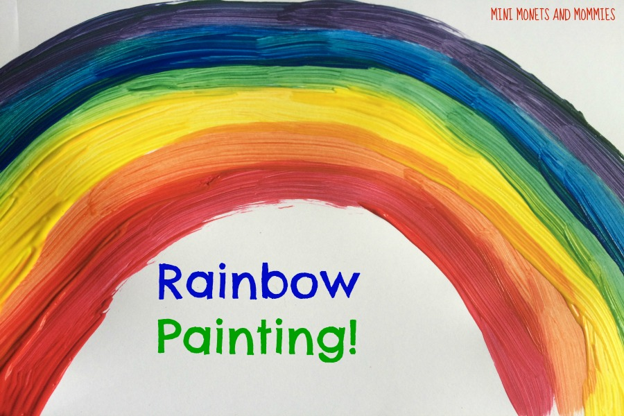 Mini Monets and Mommies: Rainbow Color-Mixing Art Activity for Kids