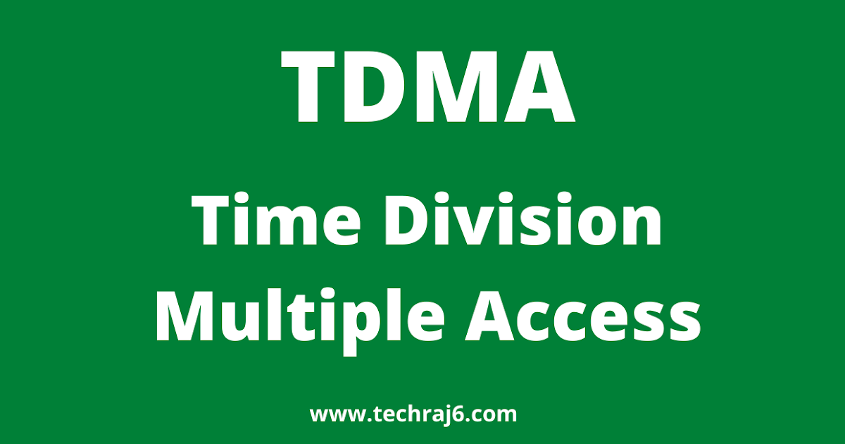 TDMA full form, What is the full form of TDMA