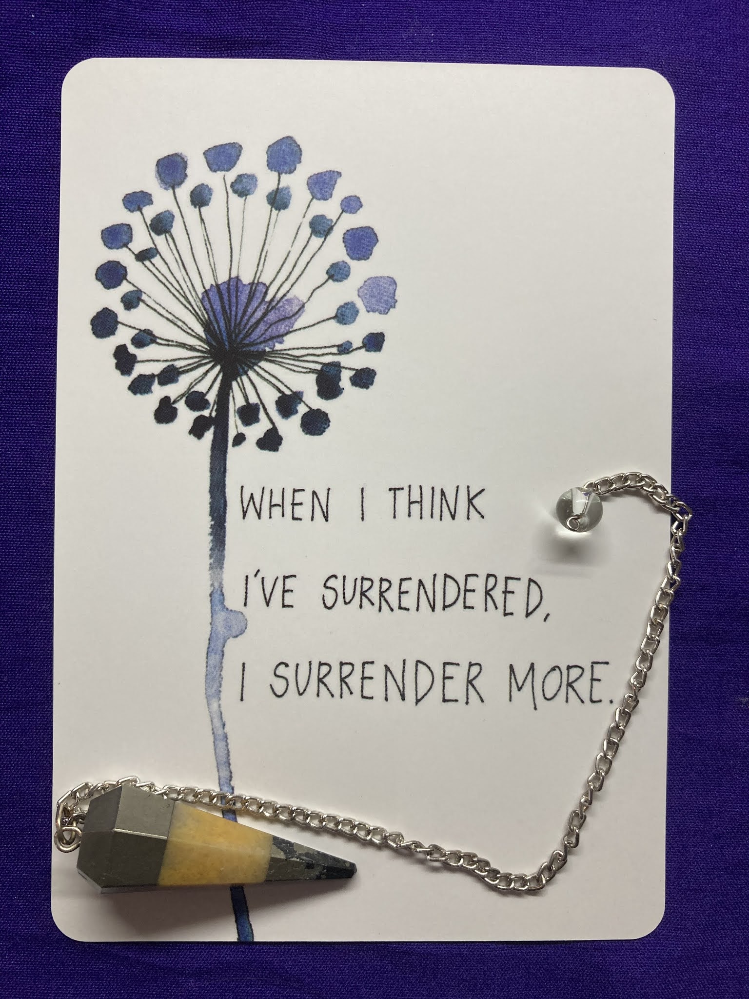 Tarot Musings: When I think I have surrendered, I surrender more
