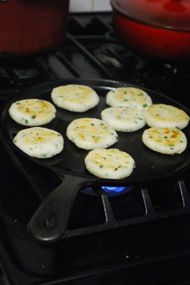 Mini Cilantro and Chive Arepas - Always Order Dessert