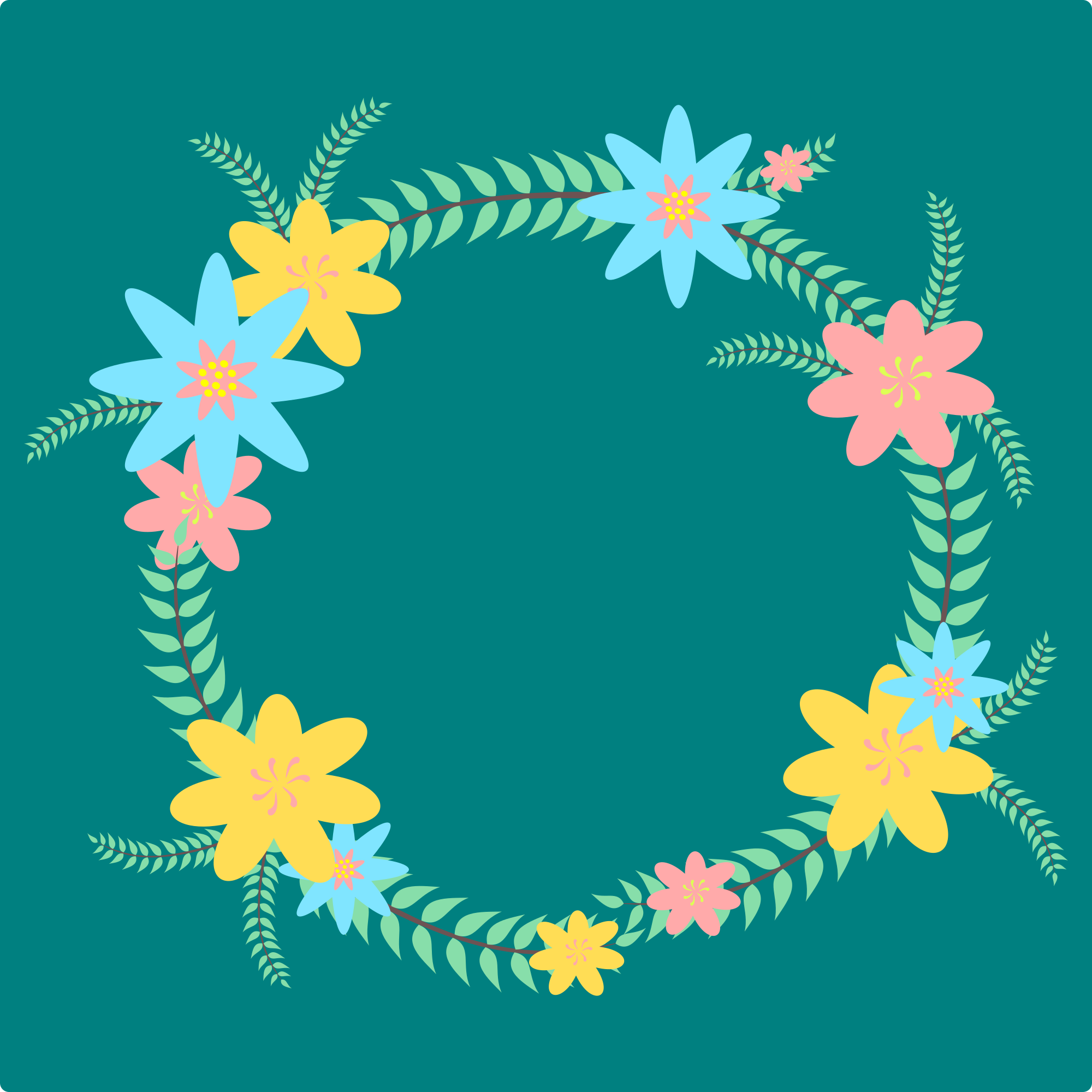 Ornamen Background Bunga Bulat, Bisa Dipakai Buat Undangan sampai ...